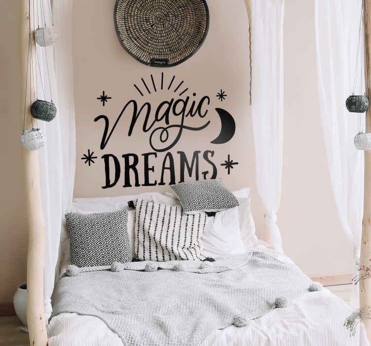 Magic Dreams wall sticker for bedroom