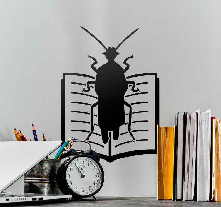 Insect Book Kafka bug sticker