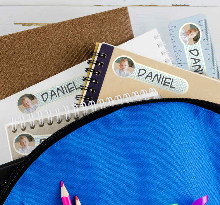 Personalised name tag custom sticker