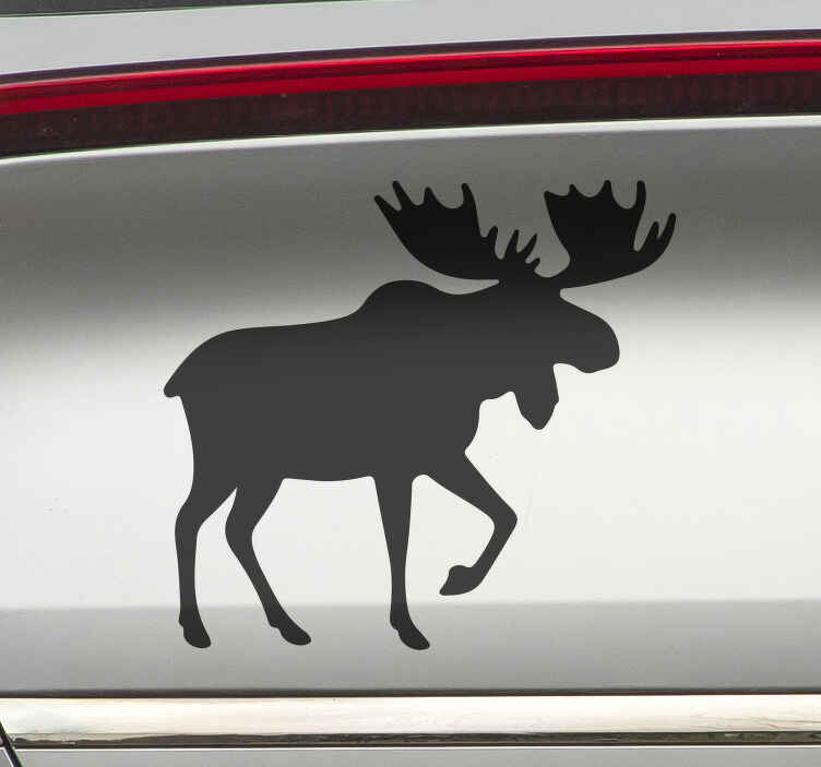 Moose design car sticker