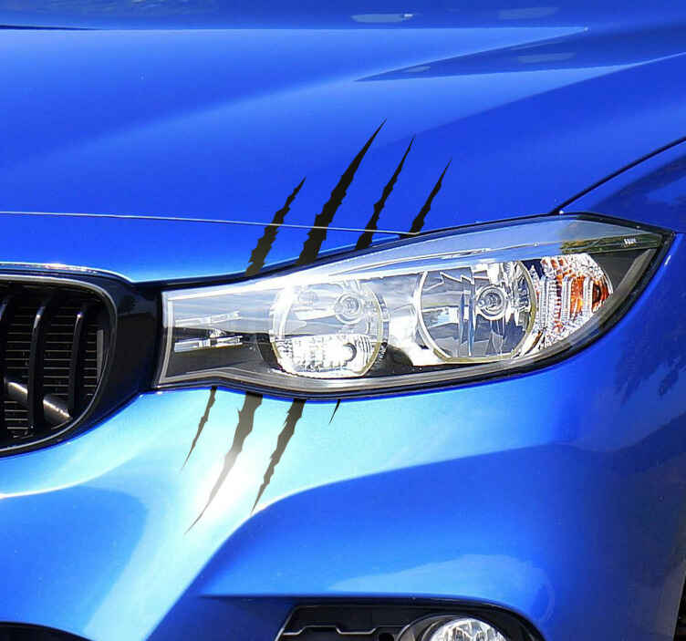 Scratches set for headlights car sticker