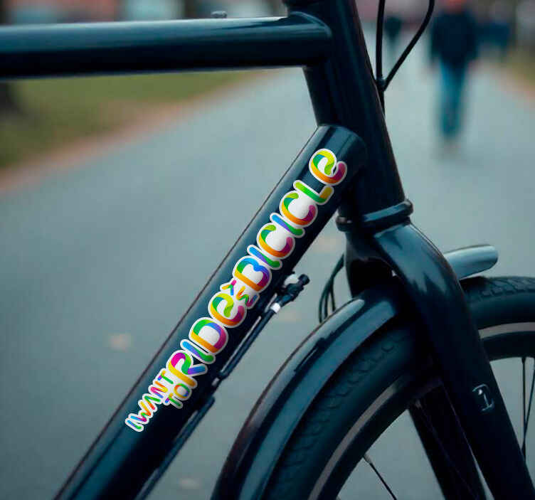 Ik wil fietsen fiets sticker