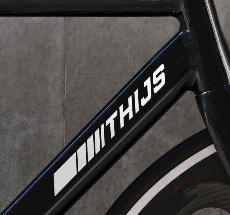 Sticker vélo style sportif