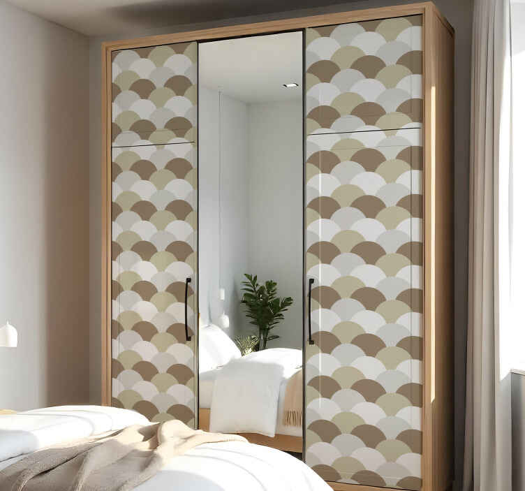 brown scales furniture sticker