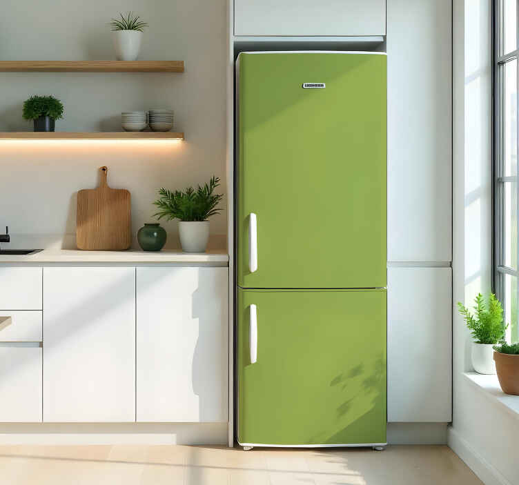 Full green fridge sticker