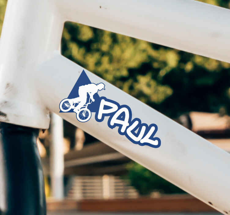 BMX name bike sticker with name