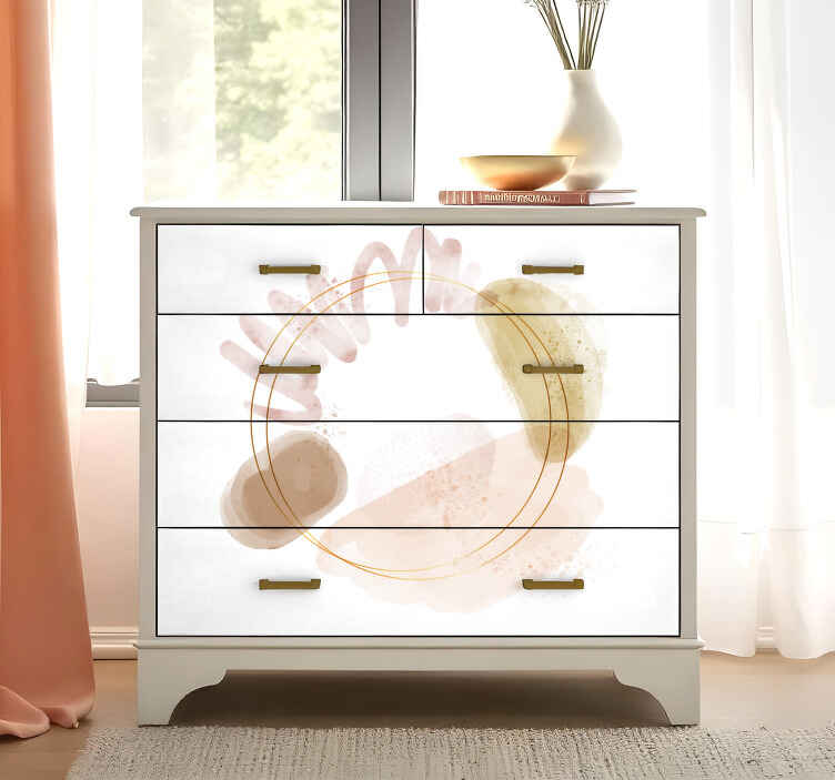 abstract elegant shapes furniture sticker