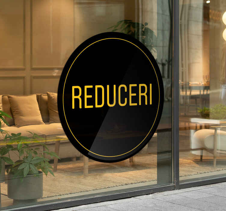 Autocolante vânzare cerc negru