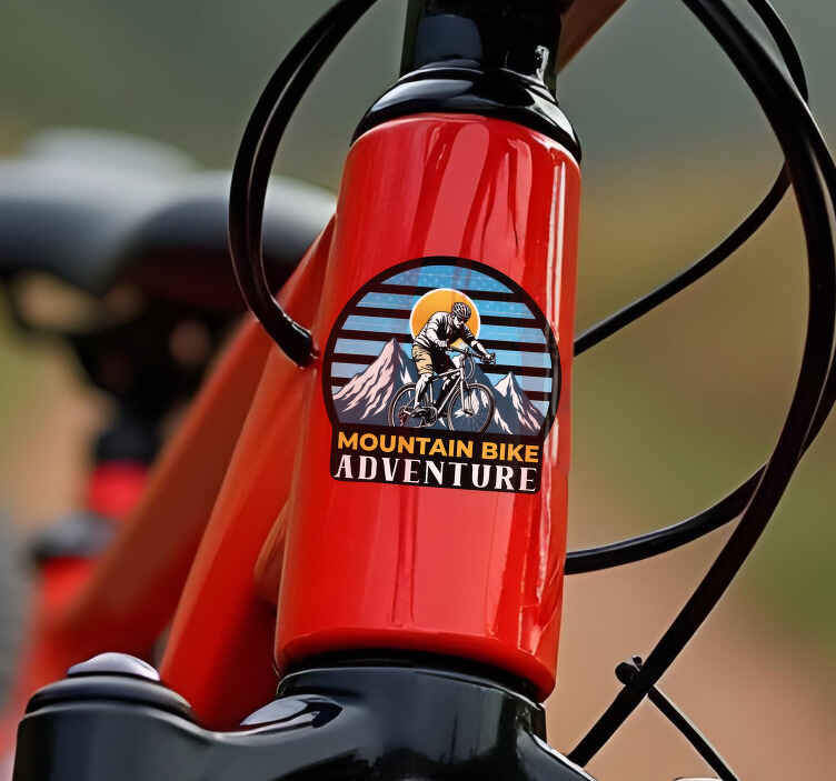 Fietsavontuur fiets sticker