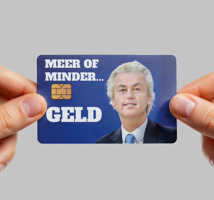 Geert wilders pinpas sticker