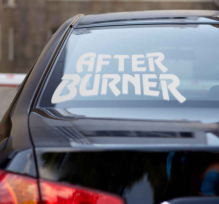 After burner autosticker