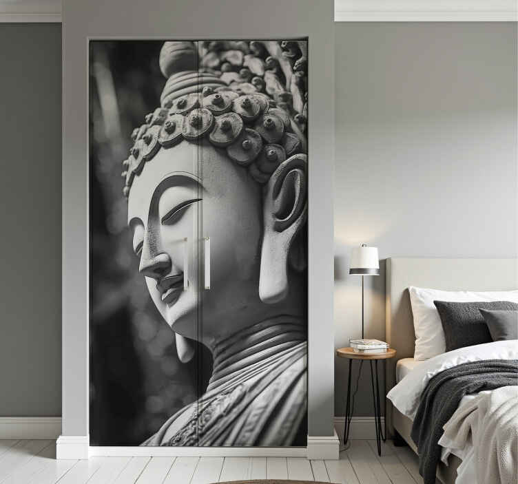 buda statue furniture sticker