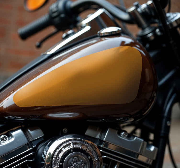Monocolor tank motorbike sticker