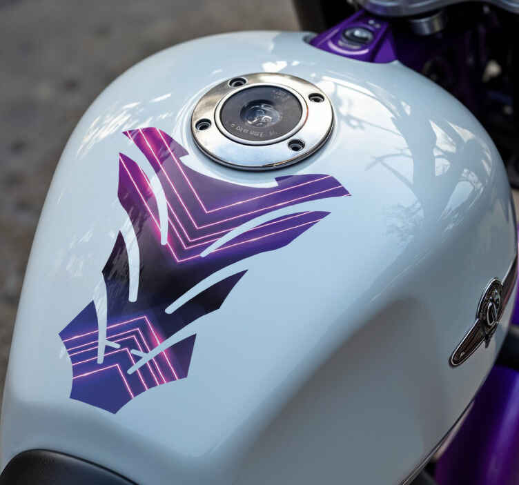 Neon motorbike sticker