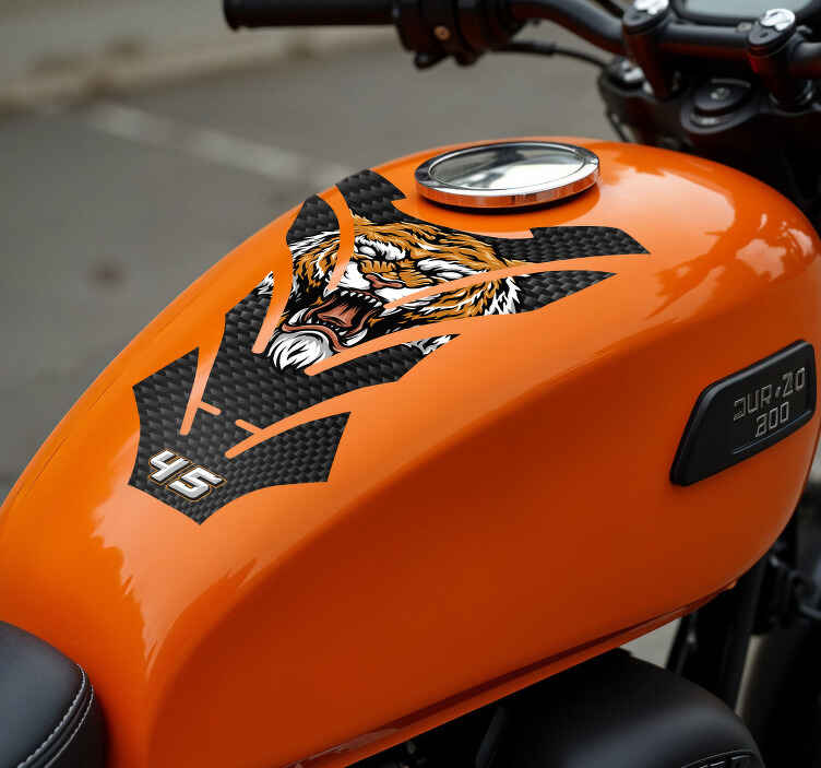 Tiger motorbike sticker