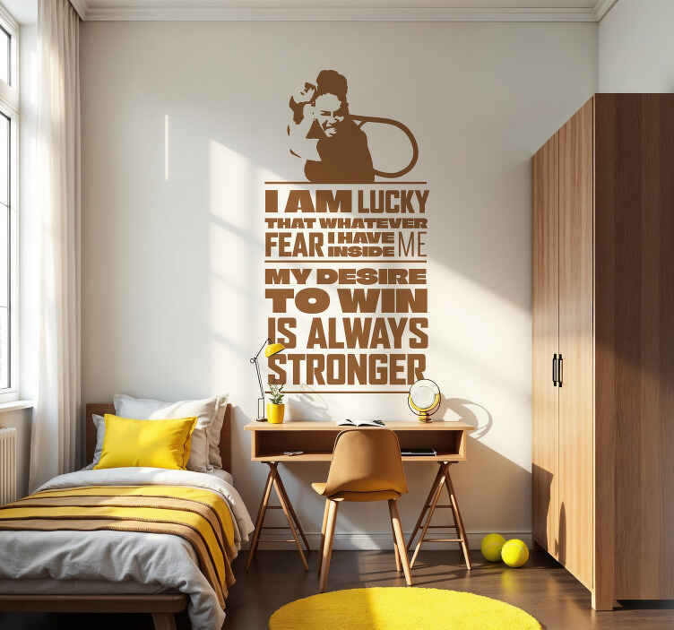 Serena Williams quote wall sticker