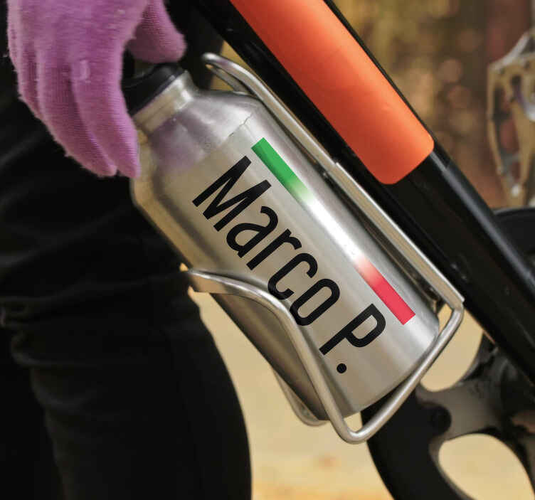 "Giro" personalized name cycling sticker