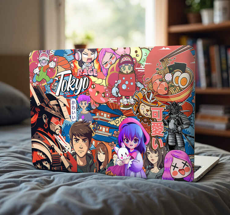 Anime stickerbom laptop sticker
