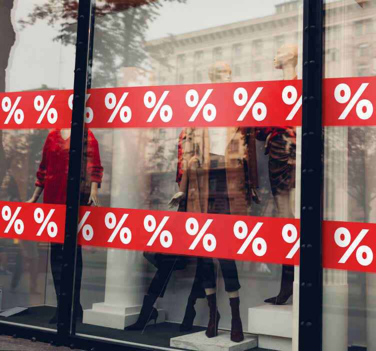 Kortingssymbool rand korting sticker