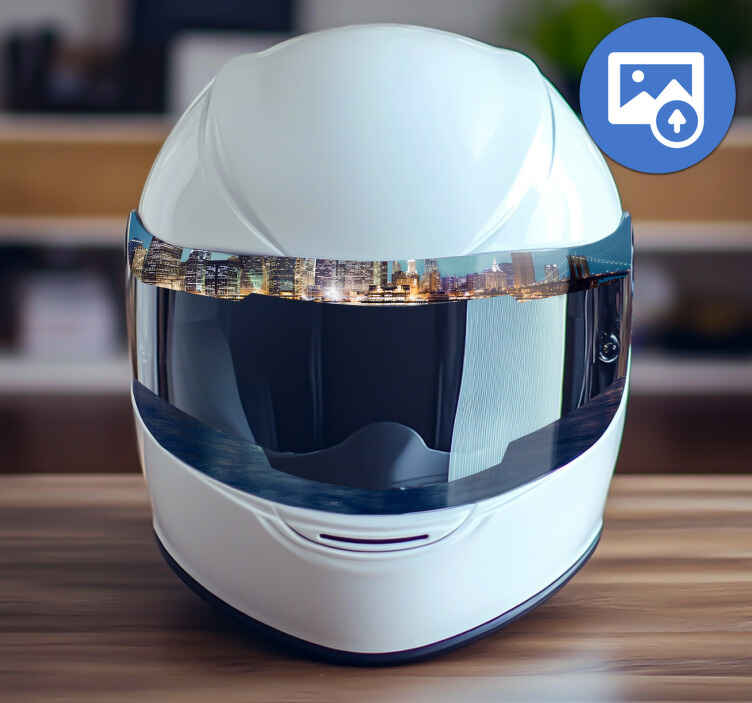 Helmet visor customisable design motorcycle sticker
