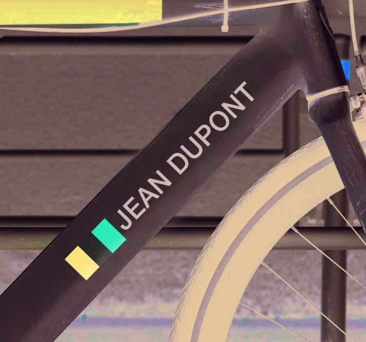 Autocolante animal bicicleta de estrada