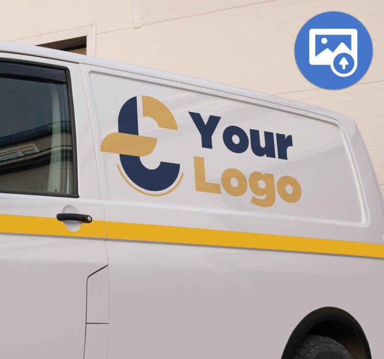 Custom business logo van sticker