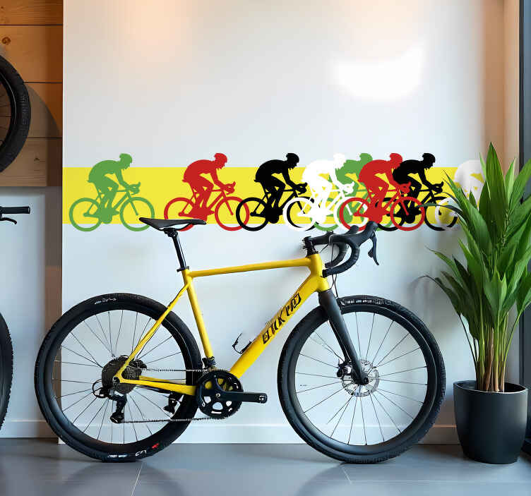 Peloton border cycling sticker