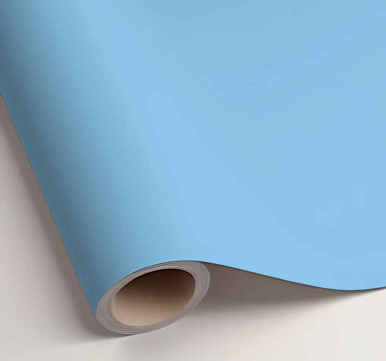 Matte Sky Blue plain sticker