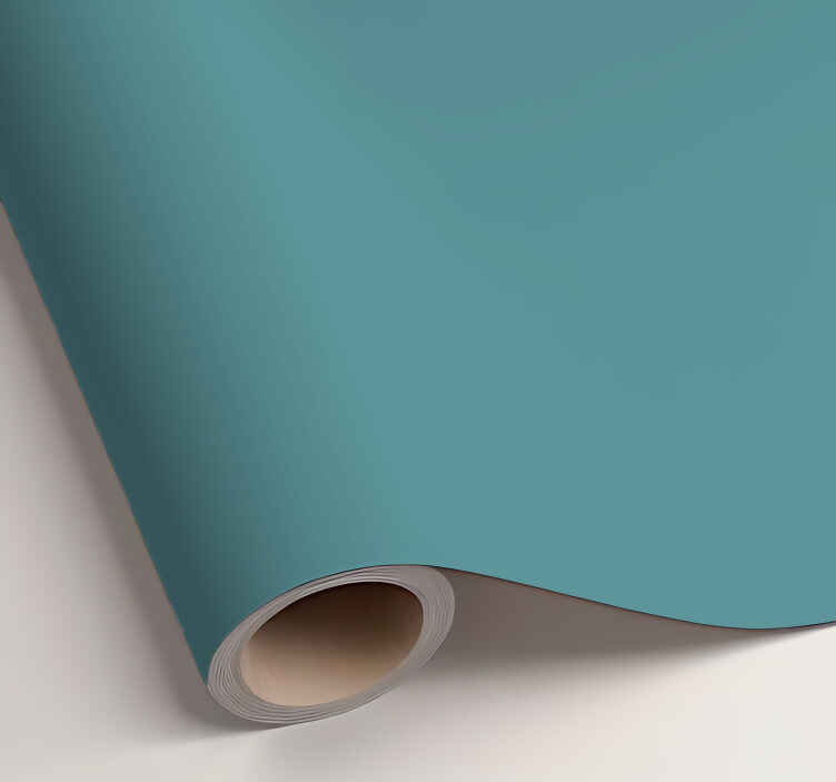 Matte Dark Turquoise plain sticker