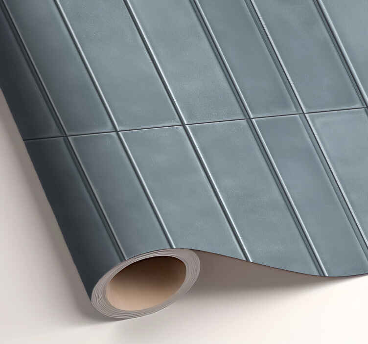 Kék csempe utánzat erdei állatok falmatrica