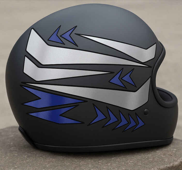 Helmet graphic design motorcycle sticker
