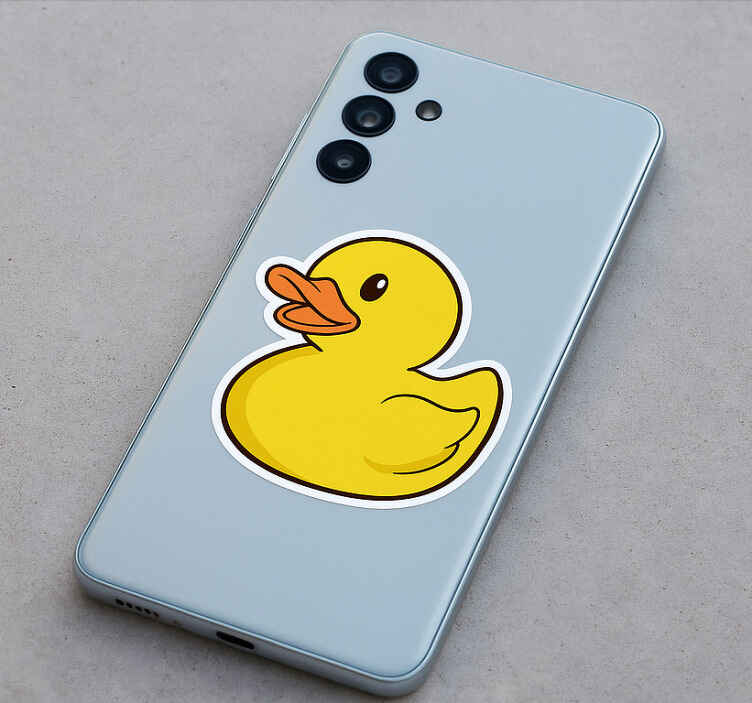 Sticker samsung canard en caoutchouc
