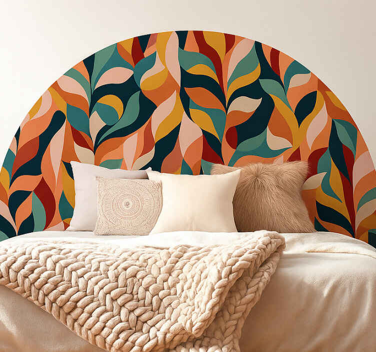 Abstrakte junglevibes wallsticker dyr