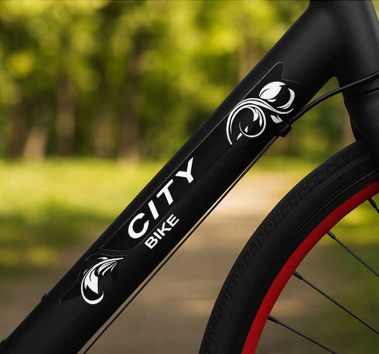 Sticker vélo collection de vélos en ville