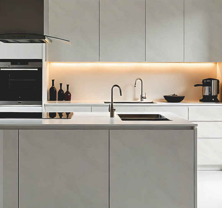 Light stone effect kitchen wall sticker