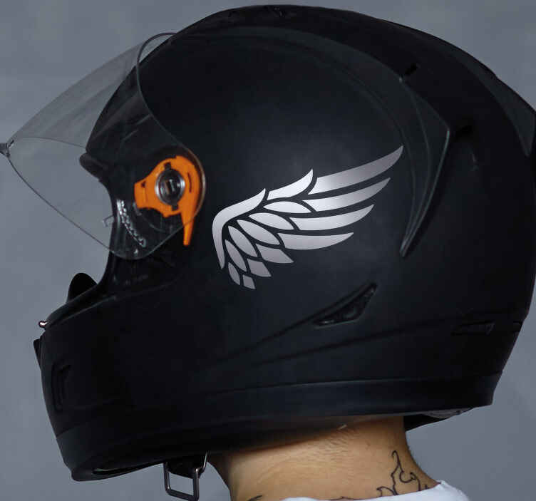 Calcomanía para moto diseño de motocicleta con alas