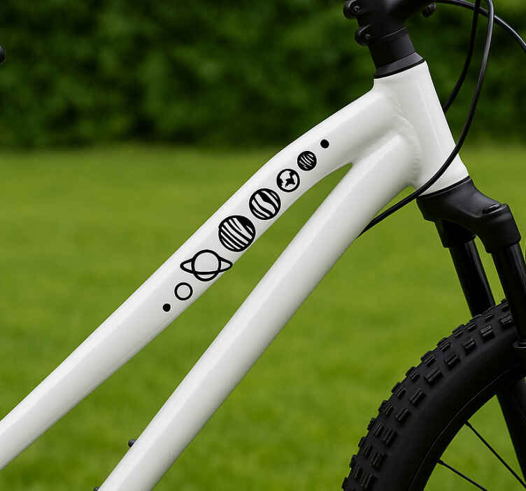 Calcomanía para bicicleta línea planetaria