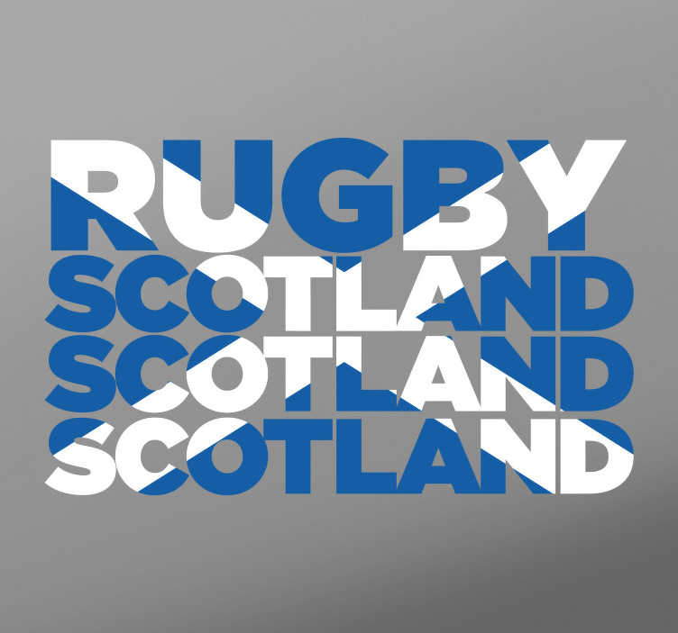 Scotland Rugby Wall Sticker - TenStickers
