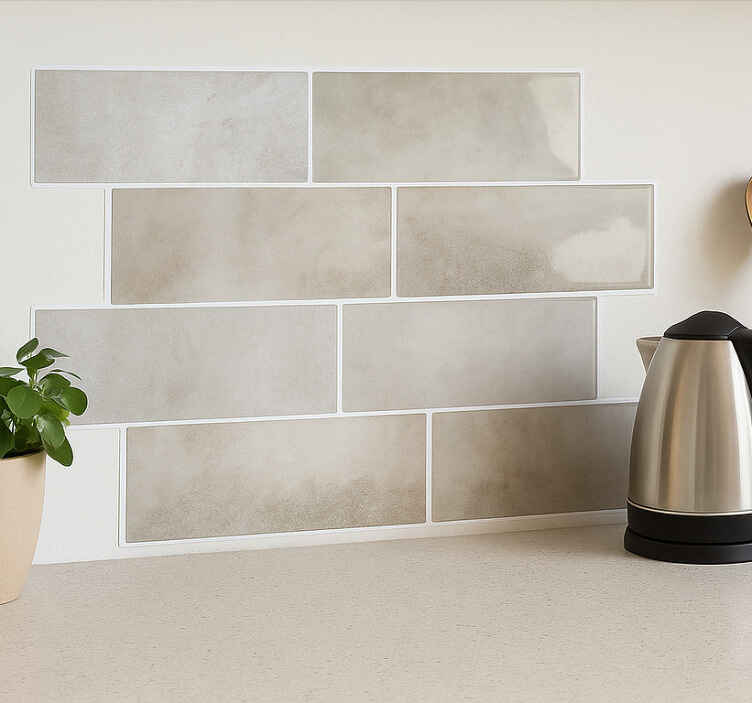 Marble white tile sticker