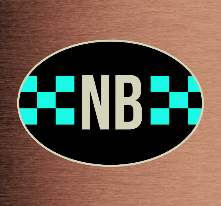 Autostickers vlag Noord Brabant - TenStickers