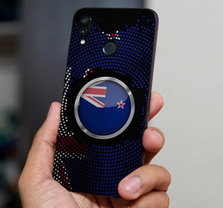 New Zealand flag huawei wall mural decal - TenStickers