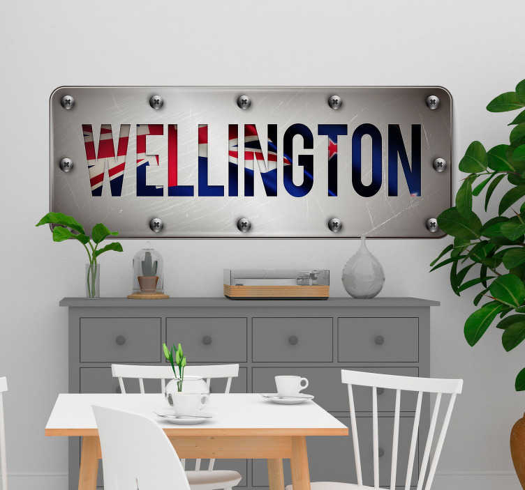 Wellington plate wall mural decal - TenStickers