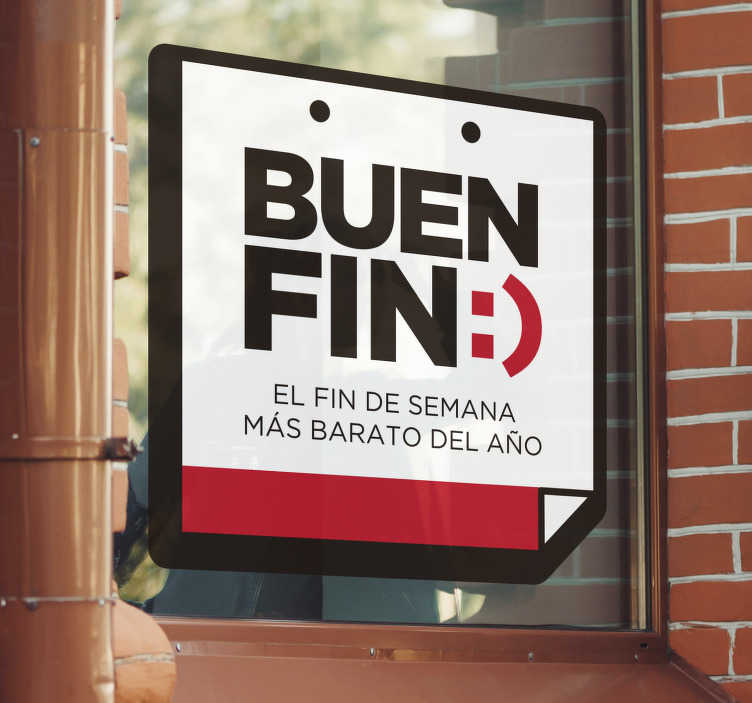 Vinilo para negocio Buen fin promo - TenVinilo