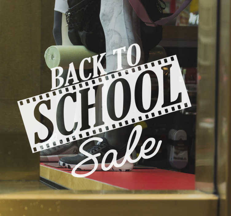 Back to school Shop Window Vinyl - TenStickers