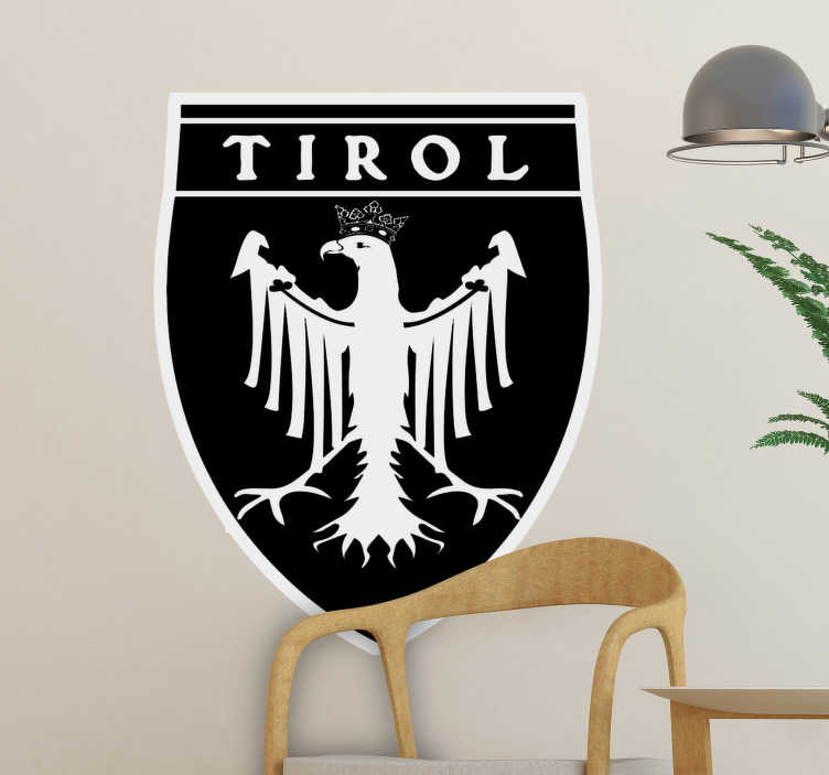 Schwarzes Tirol adler wappen wandtattoo - TenStickers