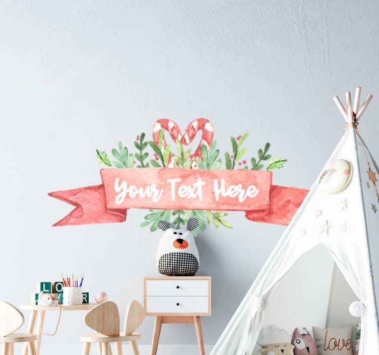 Christmas banners christmas wall decal - TenStickers