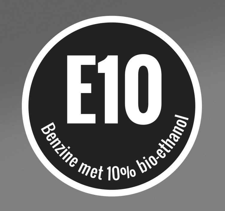 Autostickers E10 benzine - TenStickers