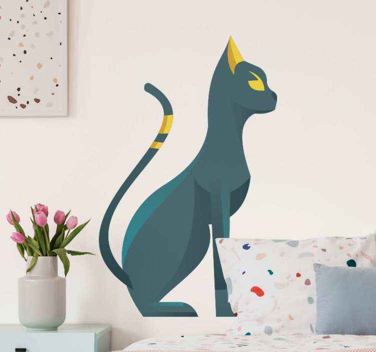 Stylized Cat Silhouette sticker