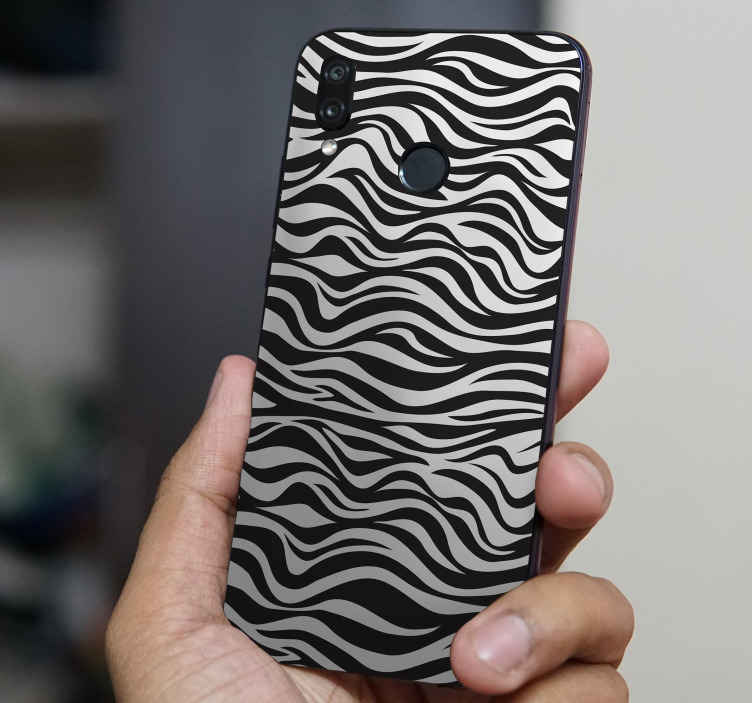 Wavy Stripe Pattern huawei sticker