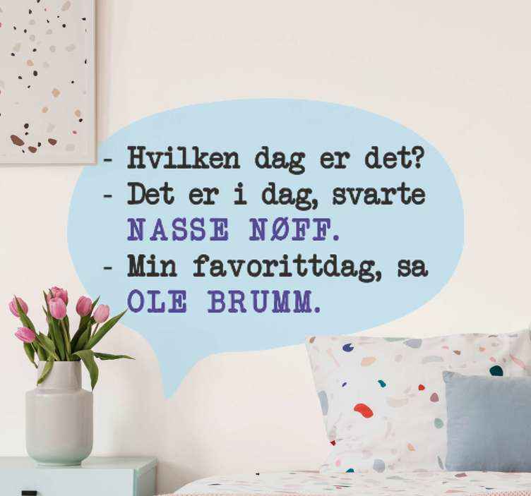 Norsk sitat mitt favorittdagstilbud på veggoverføringsbilde - Tenstickers